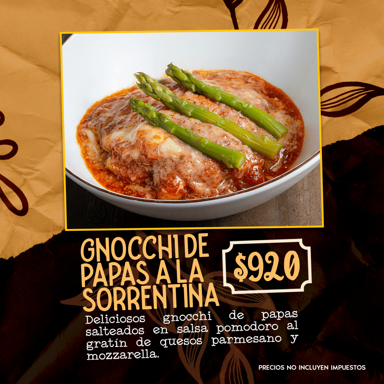 RECOMENDACIONES DEL CHEF - OCTUBRE - Scory Café